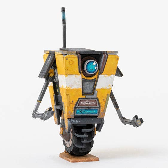 IncrediBuilds: Borderlands: Claptrap 3D Wood Model and Poster – Game ...